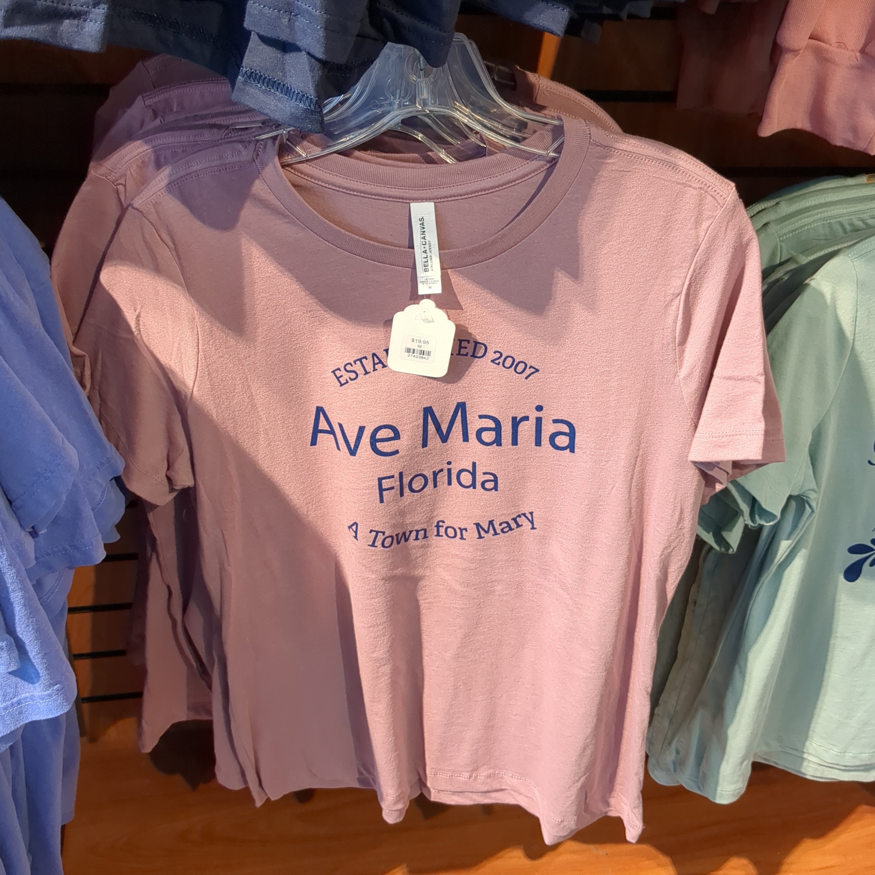 A Town for Mary - Orchid Tee - Bella Canva – Ave Maria University Store