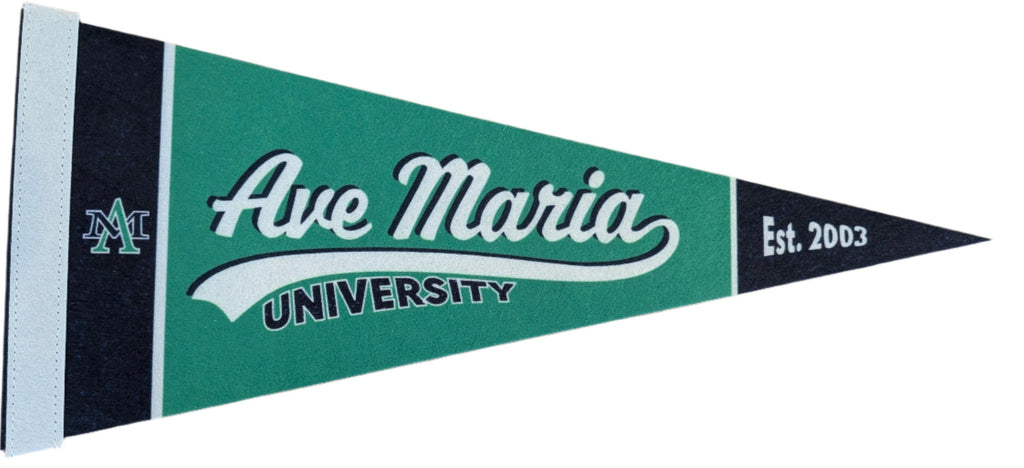 Ave Maria University Pennant 18" x 8" – Ave Maria University Store